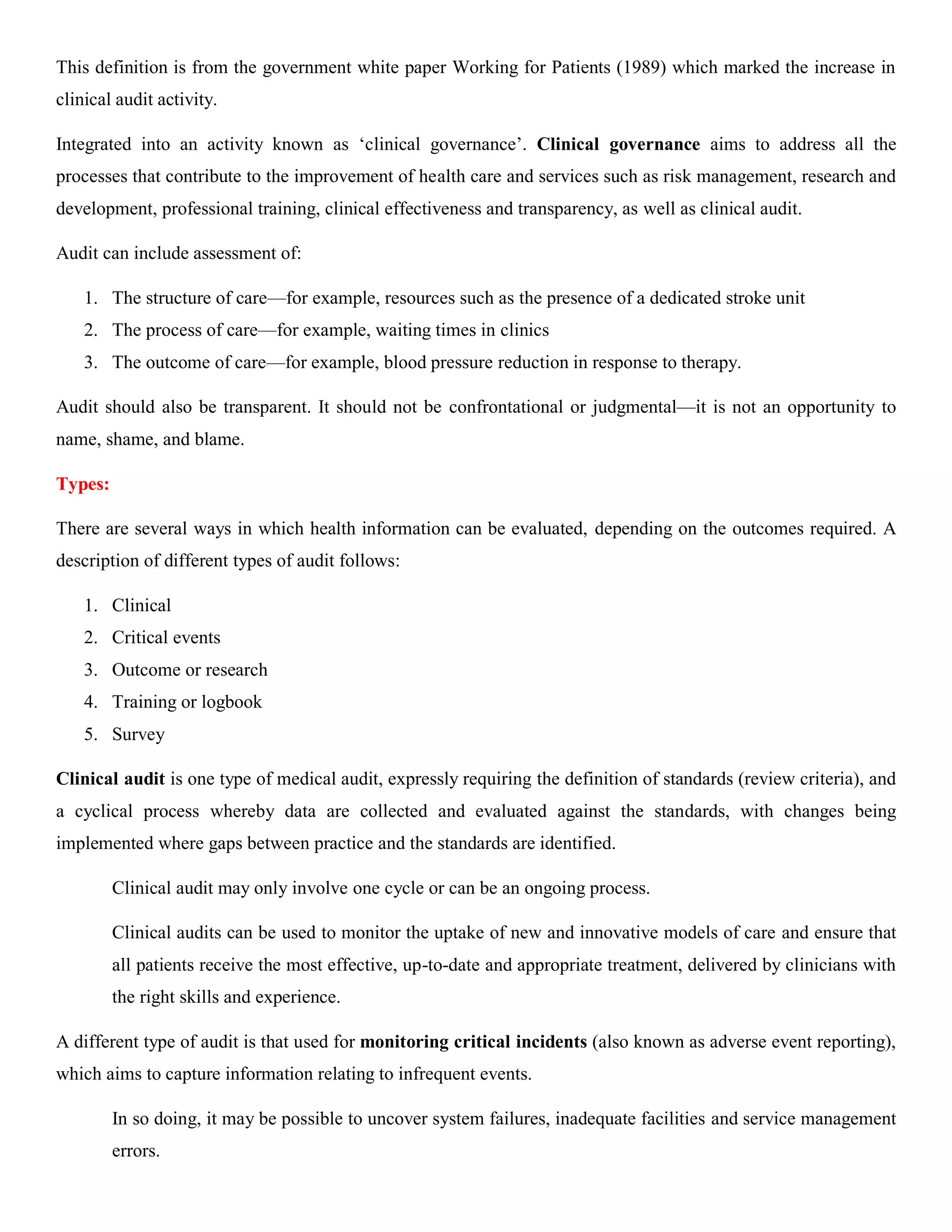Audit in anaesthesia | PDF