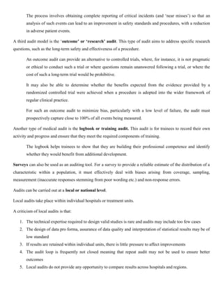 Audit in anaesthesia | PDF