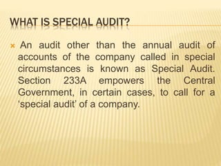 Special Auditing | PPTX