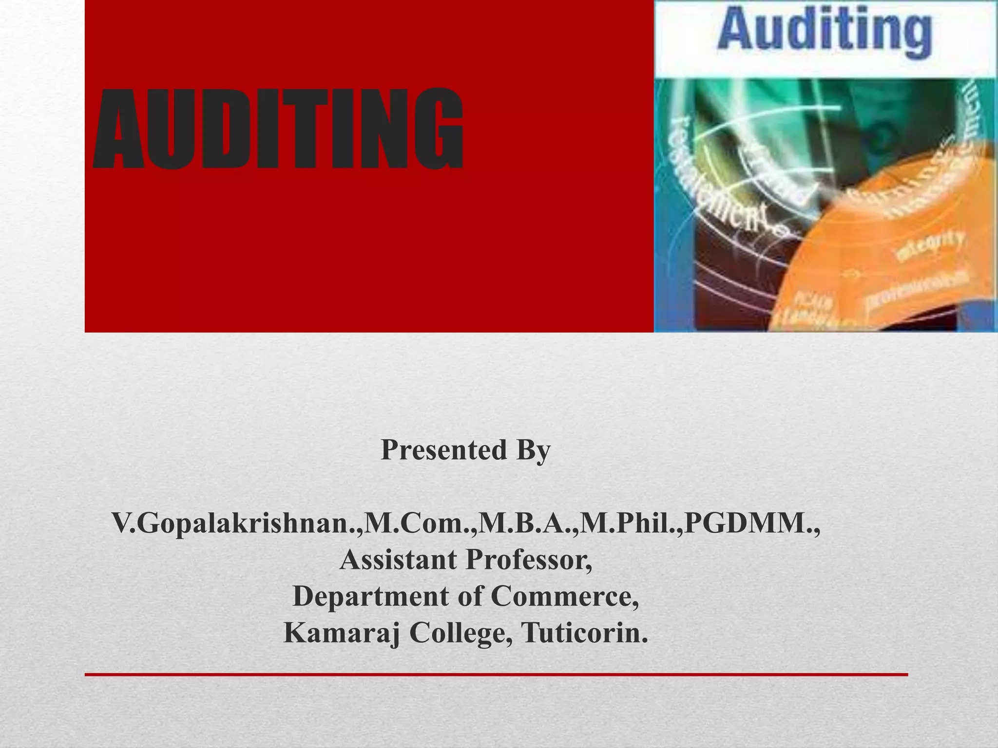 Auditing | PPTX