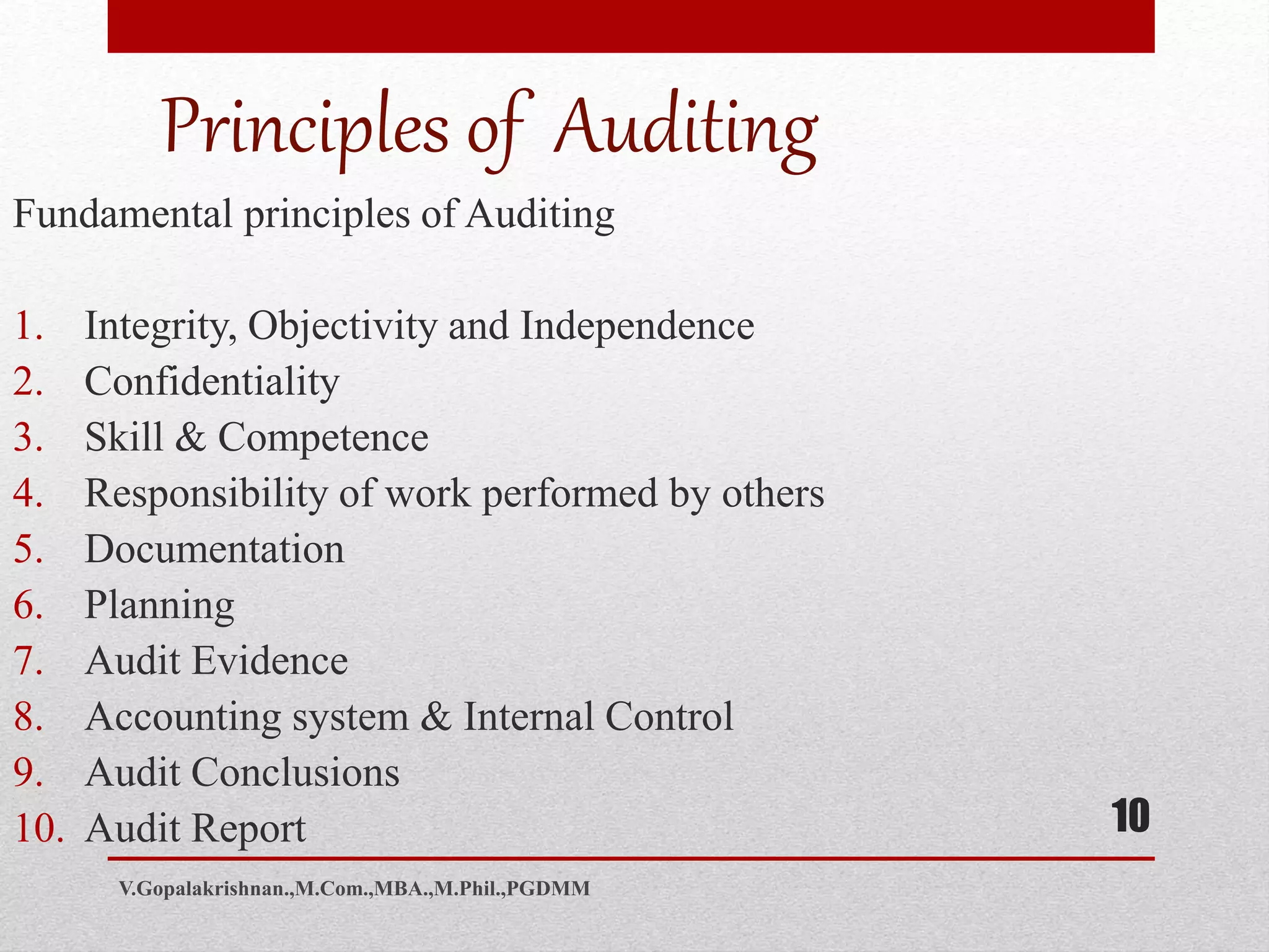 Auditing | PPTX
