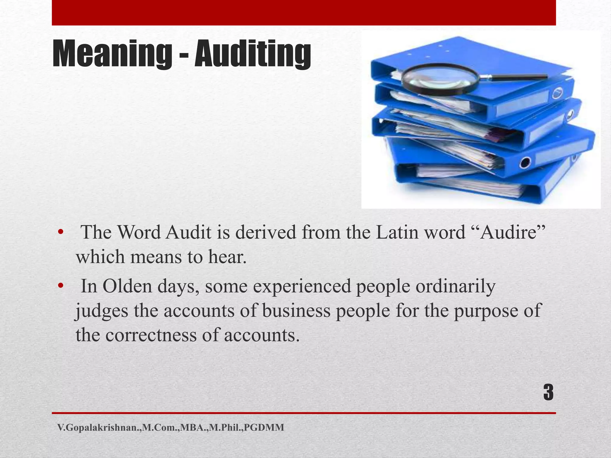 Auditing | PPTX