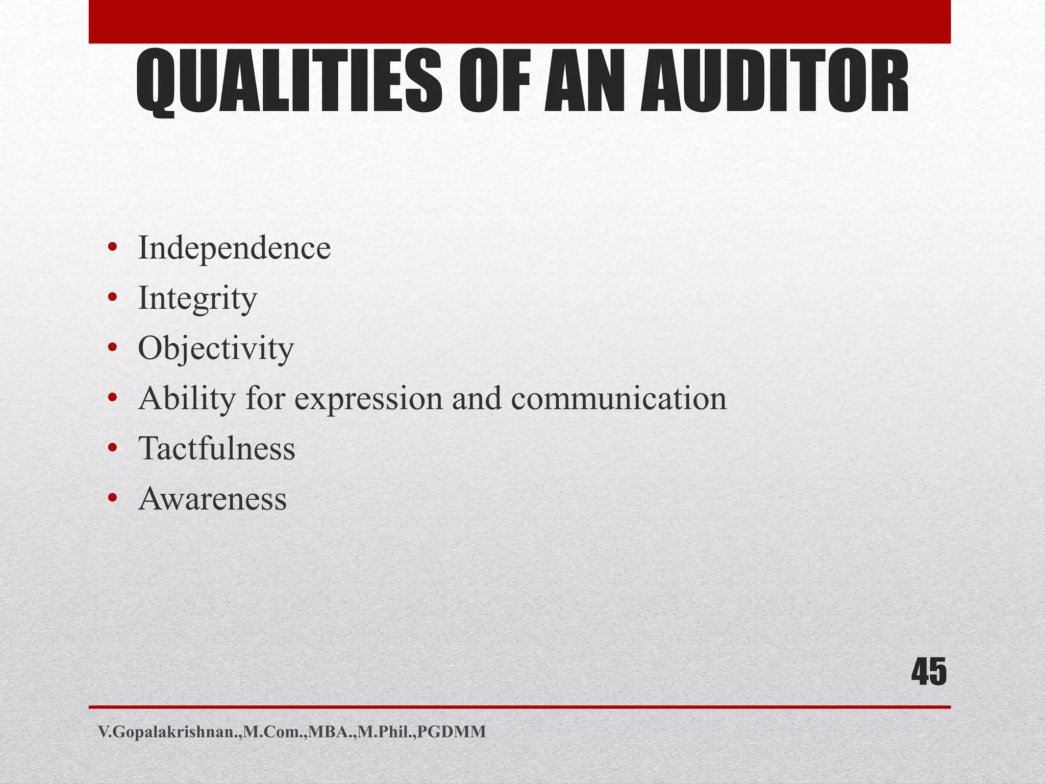Auditing | PPTX