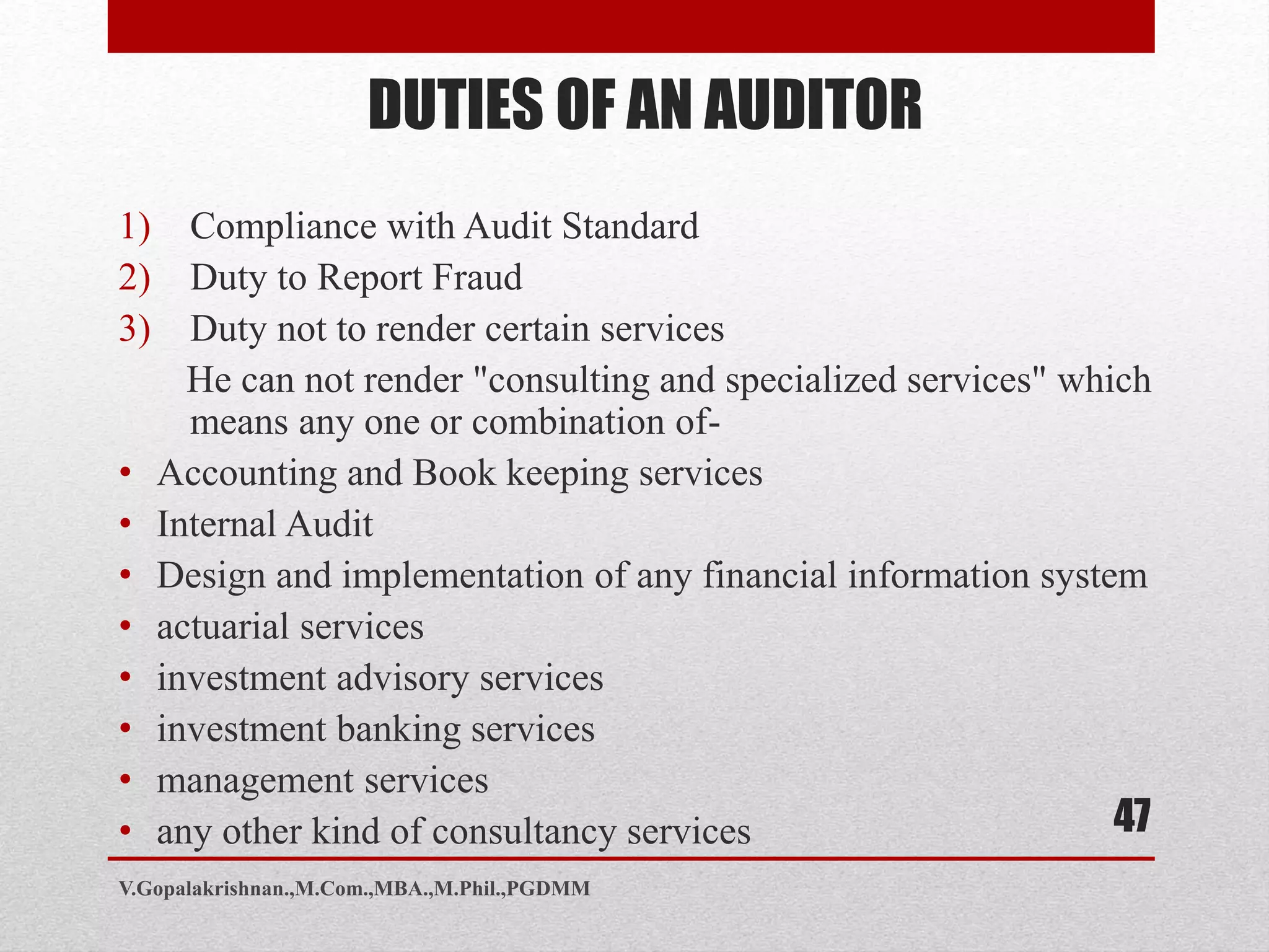 Auditing | PPTX