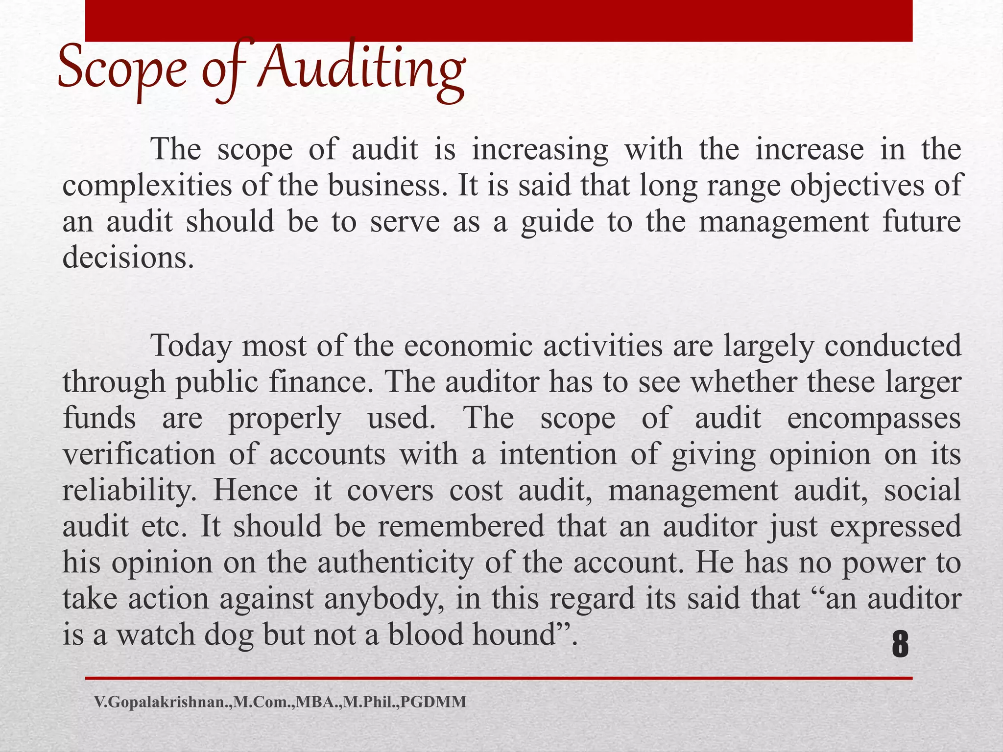 Auditing | PPTX