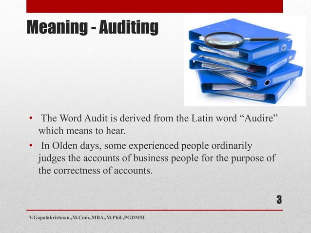 Auditing | PPTX