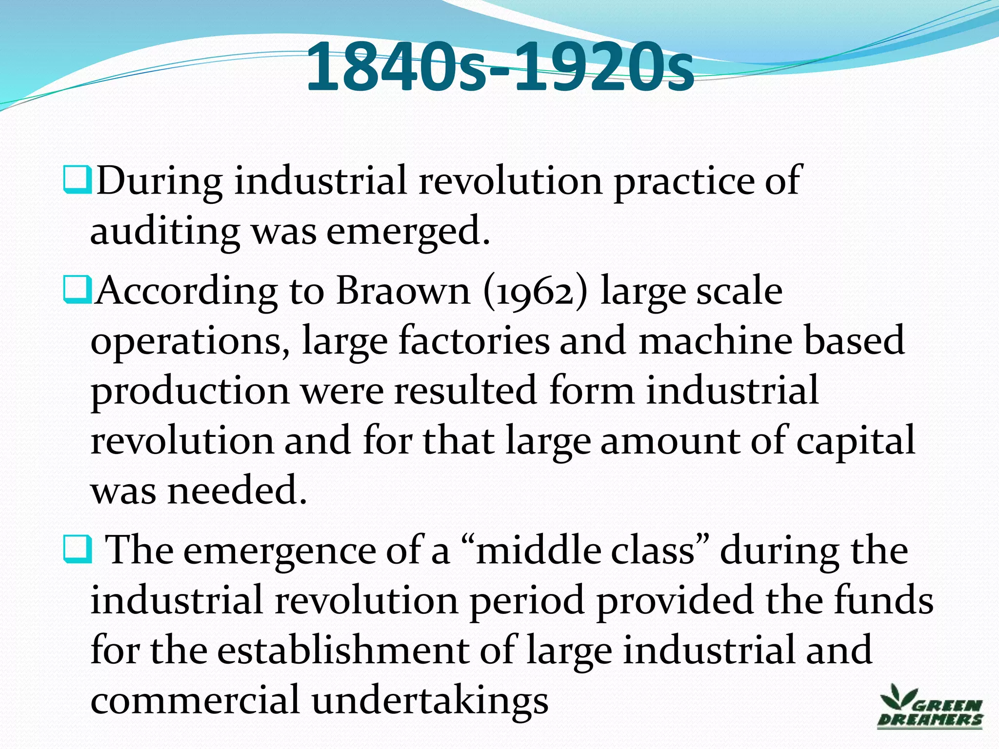 History of Auditing | PPTX