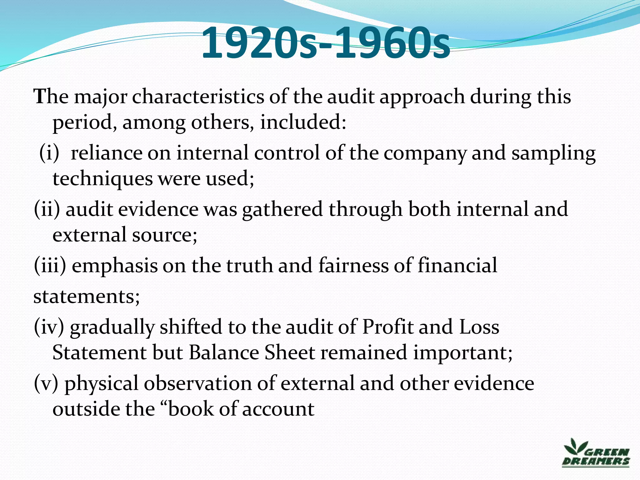 History of Auditing | PPTX