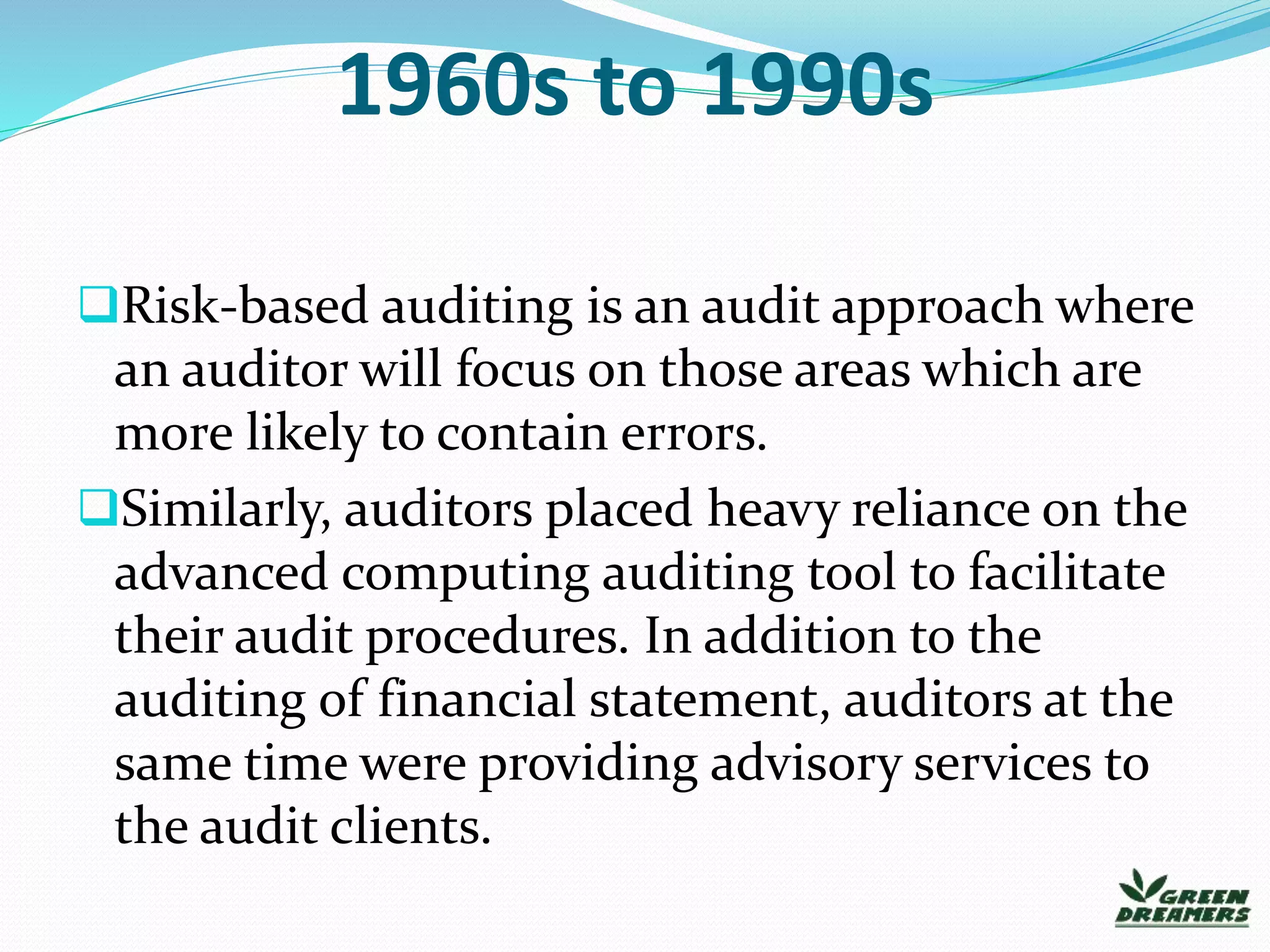 History of Auditing | PPTX