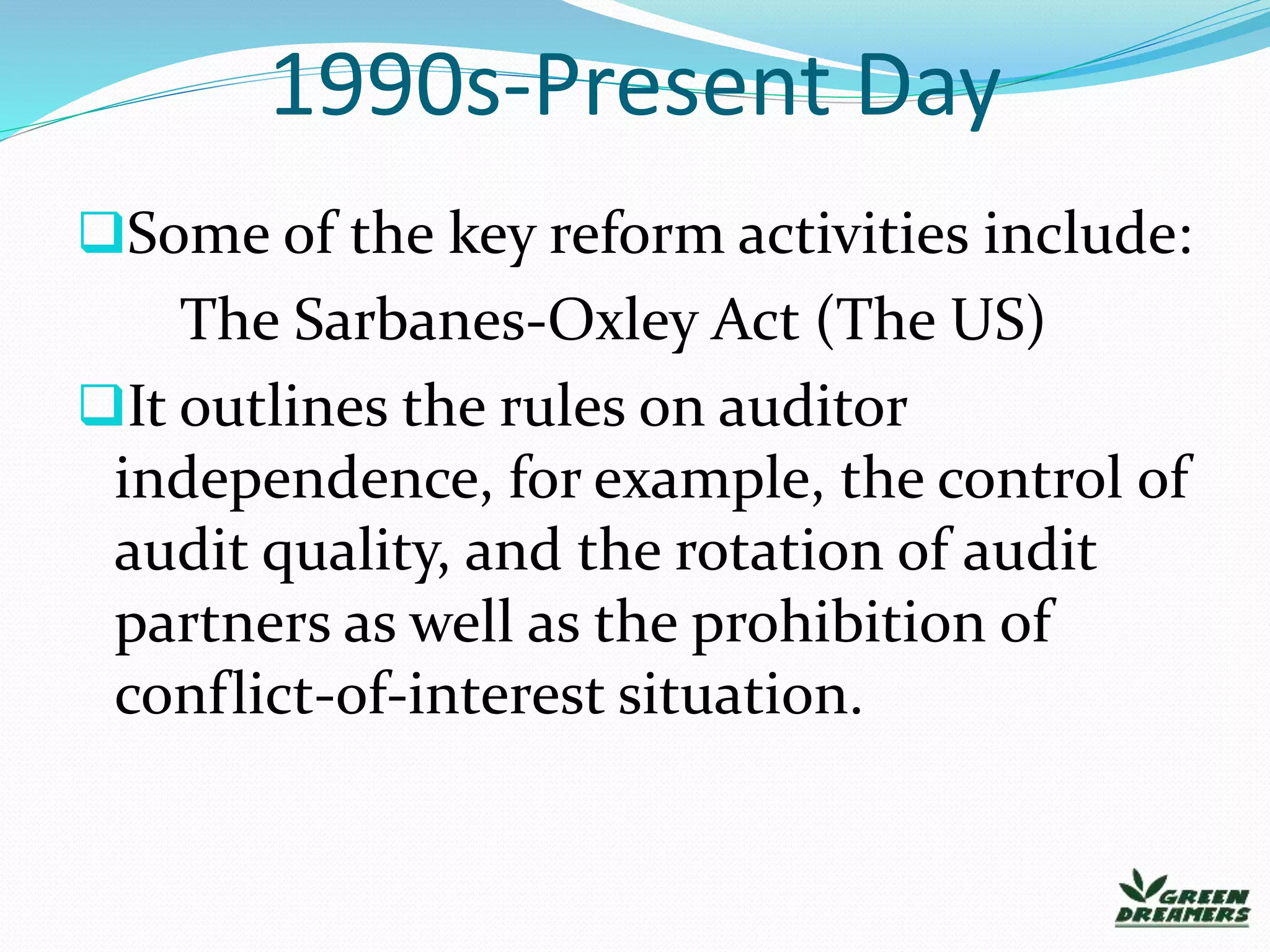 History of Auditing | PPTX