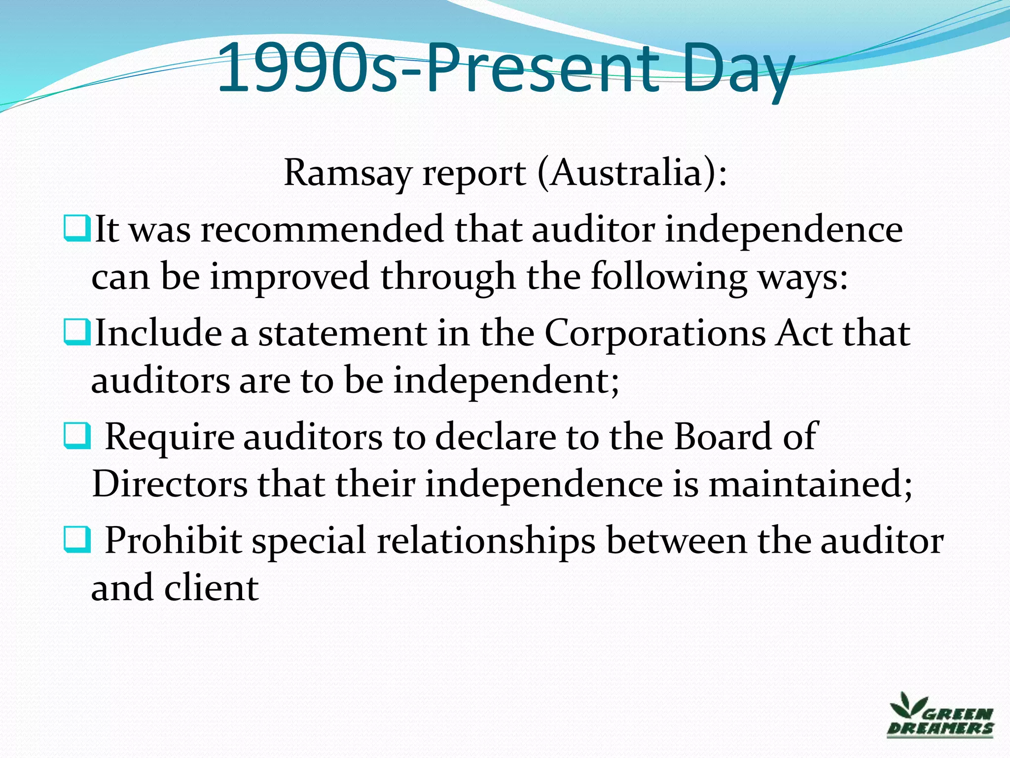 History of Auditing | PPTX