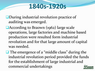 History of Auditing | PPTX
