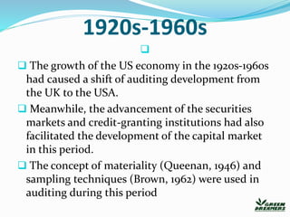History of Auditing | PPTX