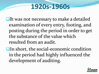 History of Auditing | PPTX