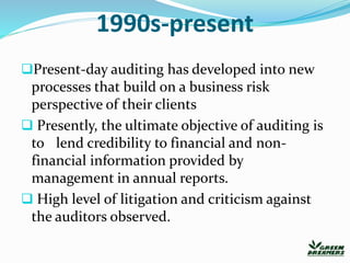 History of Auditing | PPTX