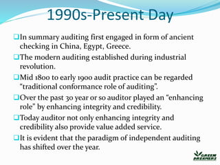 History of Auditing | PPTX