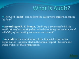 History of Auditing | PPTX