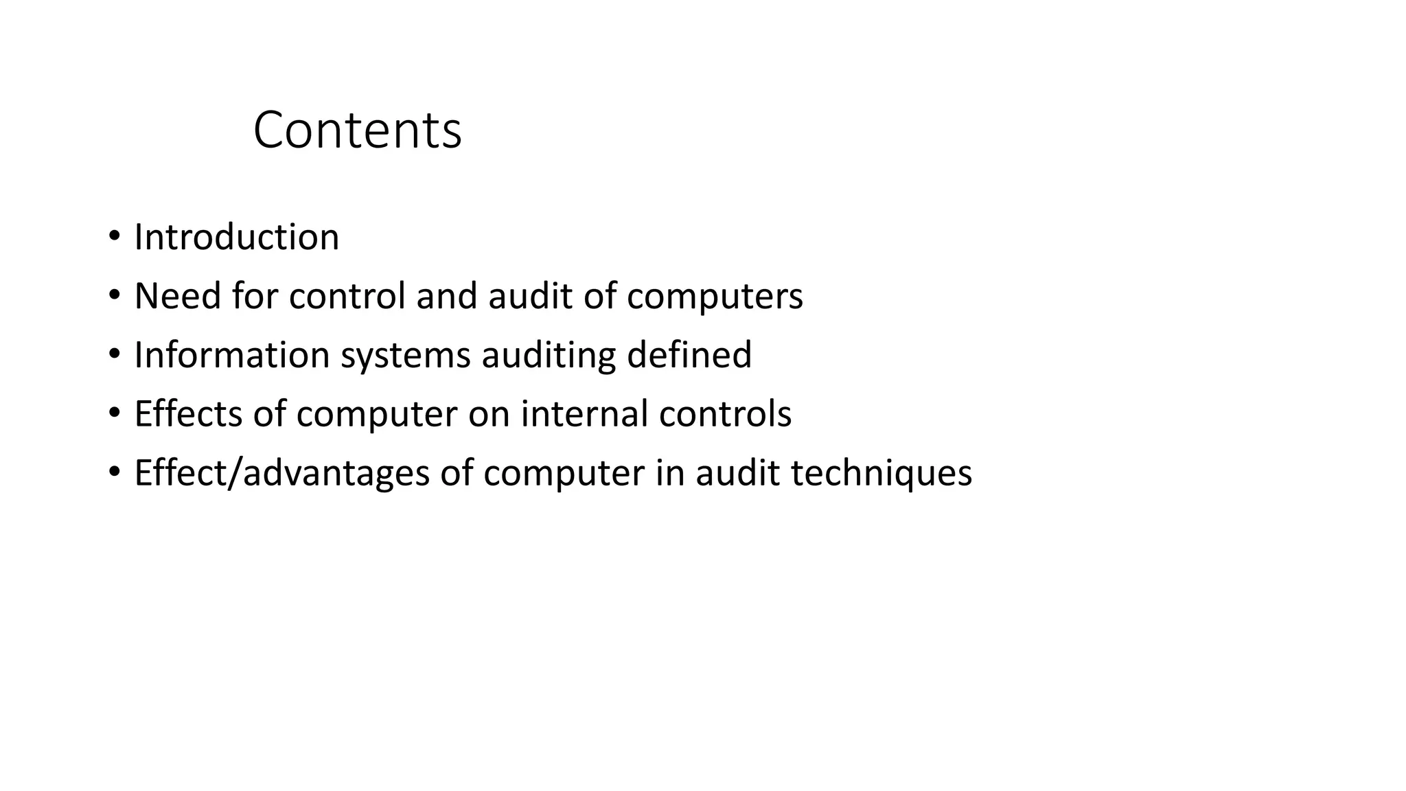 Information Systems Audit - Ron Weber chapter 1 | PPTX