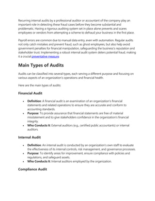 What Is Auditing? Definition, Types & Importance | DOCX