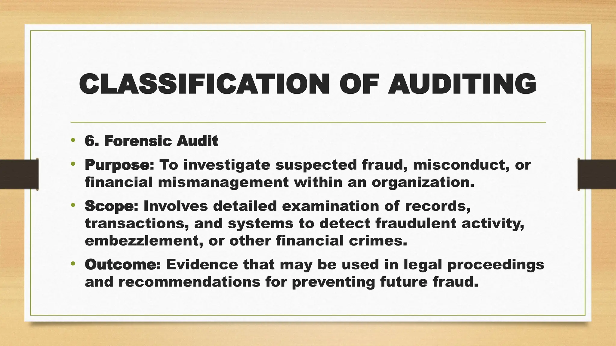 AUDITING TYPES-INTERNAL,EXTERNAL,IT,PERFORMANCE,... | PPT AUDITING TYPES-INTERNAL,EXTERNAL,IT,PERFORMANCE,... | PPT