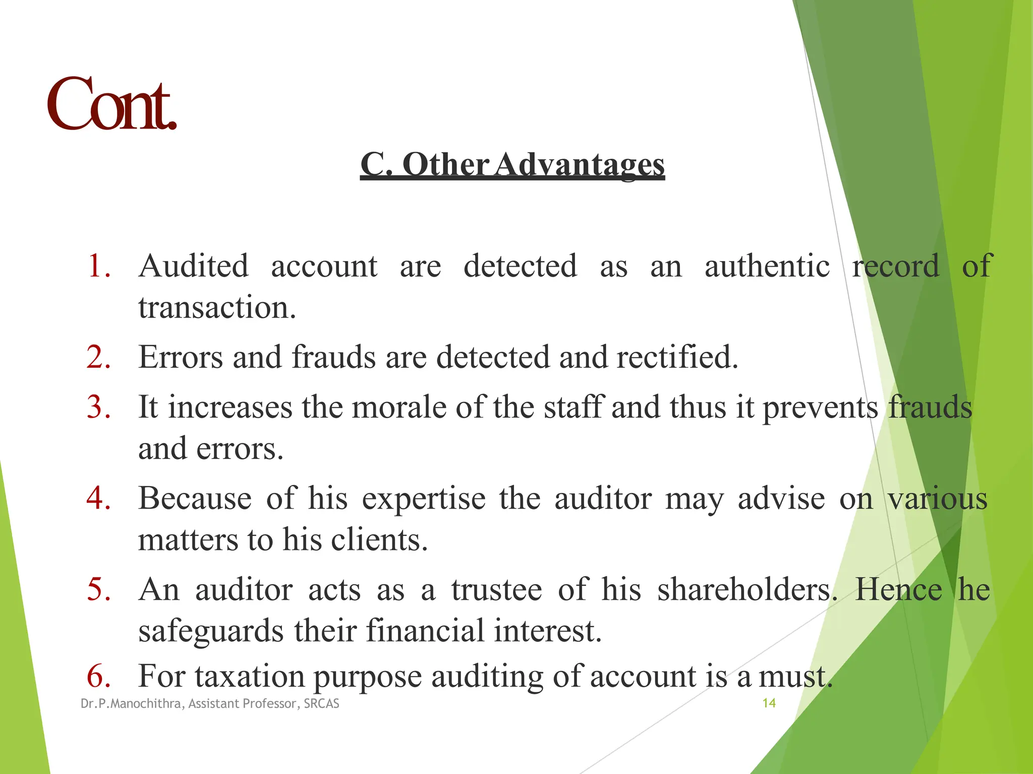 Auditing and Assurance- Introduction to audit | PDF