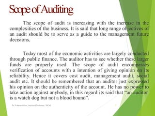 Auditing and Assurance- Introduction to audit | PDF