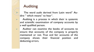 AUDITING-MEANING,OBJECTIVES AND TYPES-PPT.pptx
