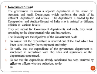 AUDITING new audit types of audit and audit latest | PPTX