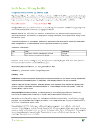 auditing-report-writing-toolkit that will help the Auditors. | PDF