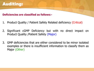 Auditing and inspection | PPTX