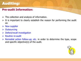 Auditing and inspection | PPTX