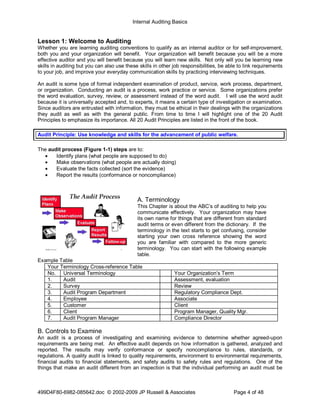 Auditing Basics | PDF