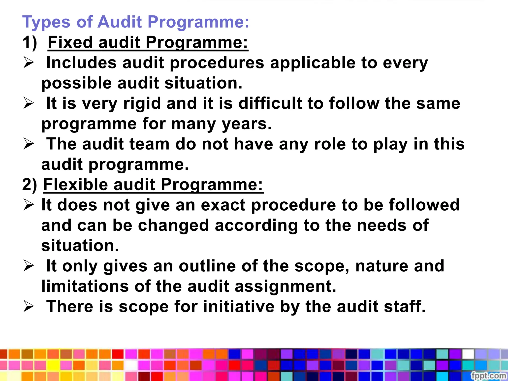 Auditing study material for b.com final year students | PPTX