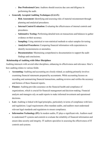 Auditing subject-bba ,ipu,du,amity university subject | PDF