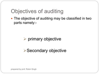Auditing concepts | PPTX
