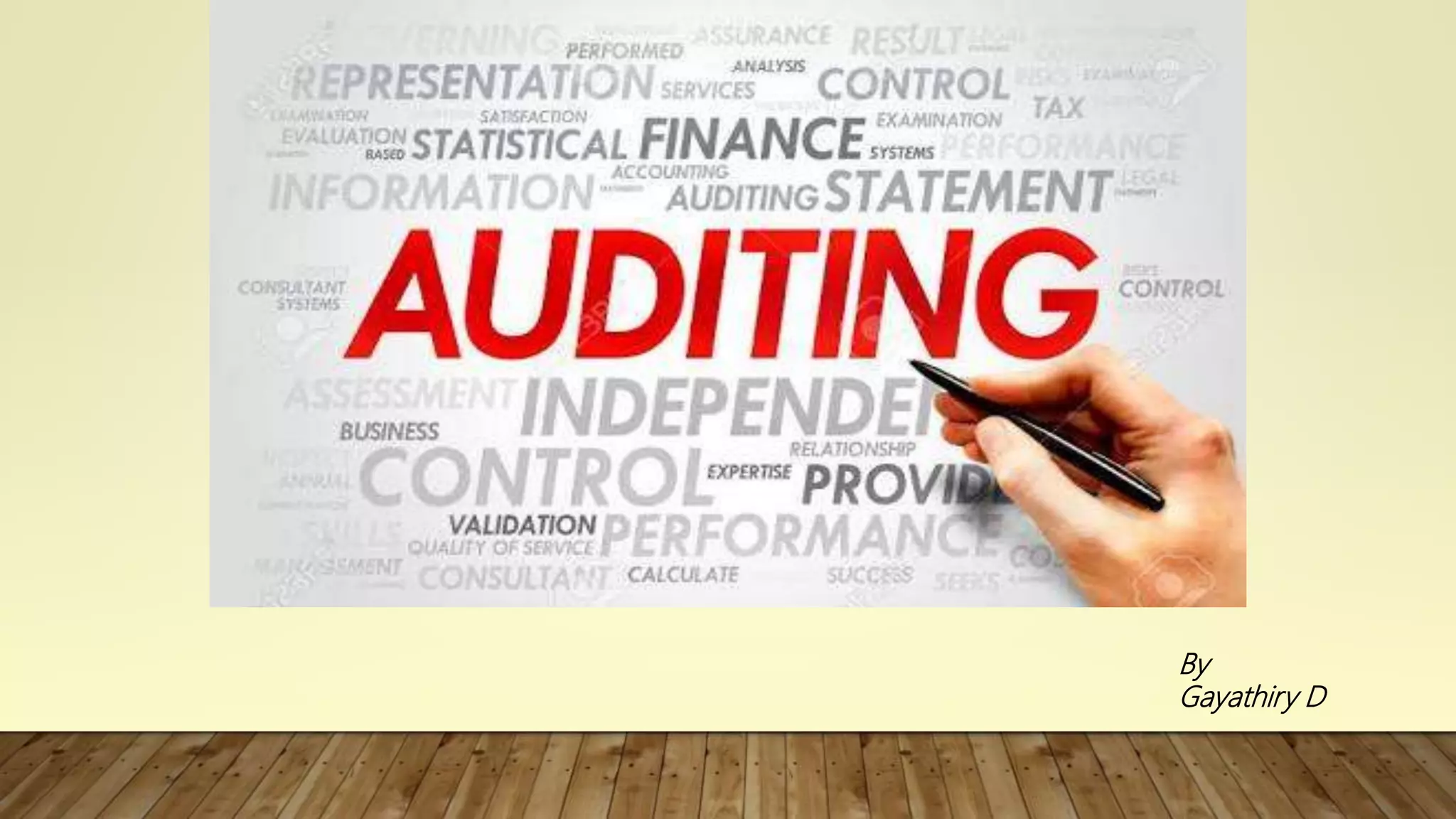 Auditing concepts | PPTX