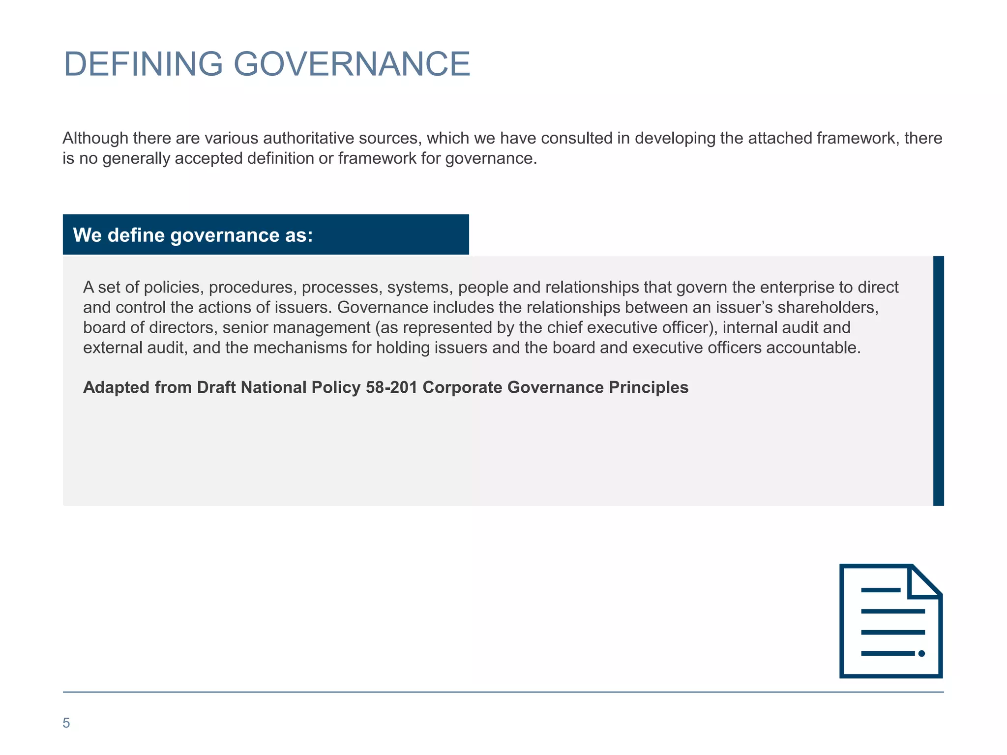 Auditing corporate governance guide | PPTX