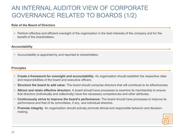 Auditing corporate governance guide | PPTX