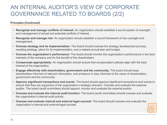 Auditing corporate governance guide | PPTX