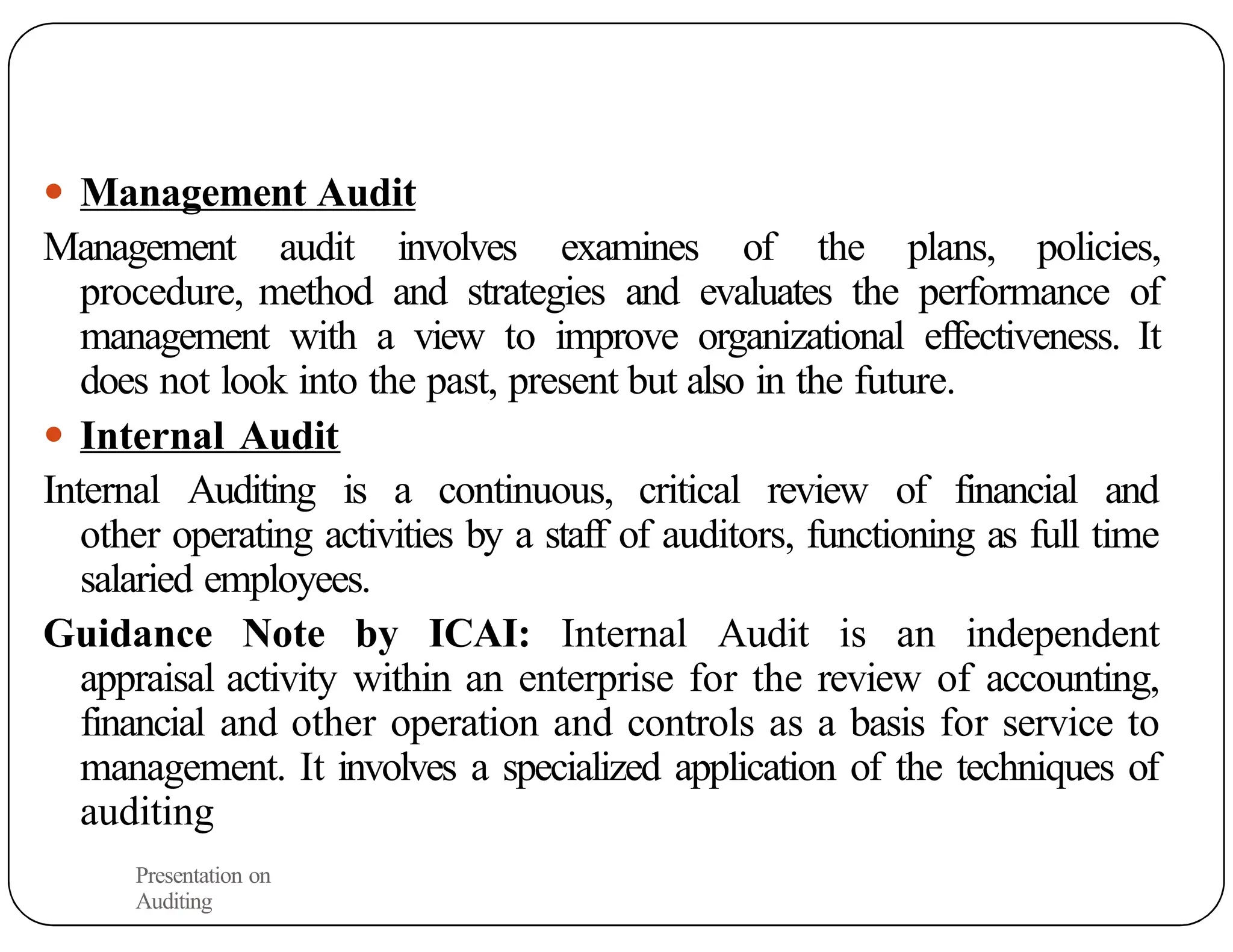 auditing is the checking and verifiactaiopn | PPT