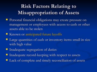 Auditing for Internal Fraud | PPT