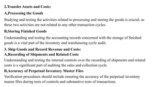 Comprehensive Audit of Inventory and Warehouse Cycle Processes | PPTX