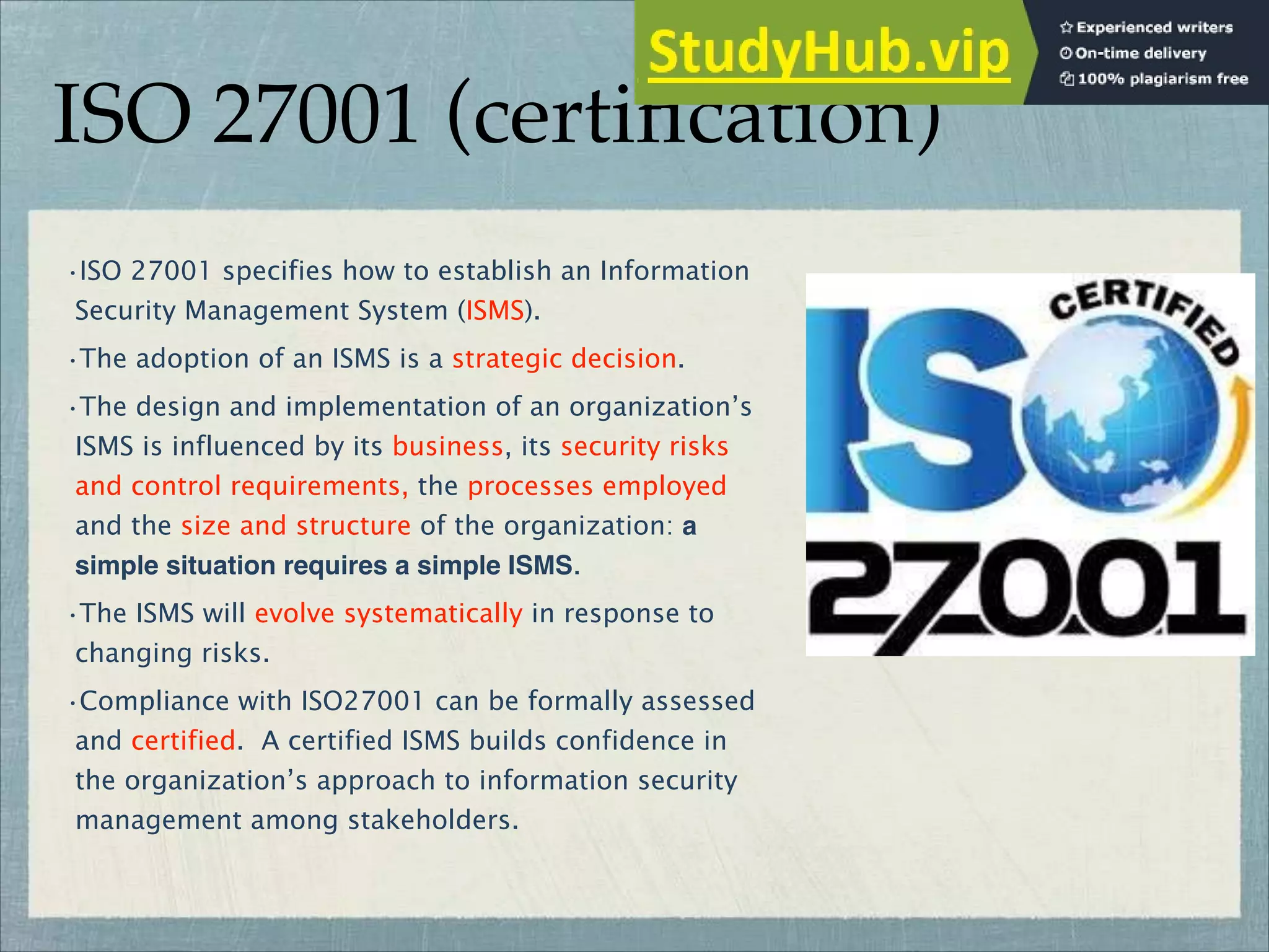 Auditing Information Security Management System Using ISO 27001 2013 | PDF