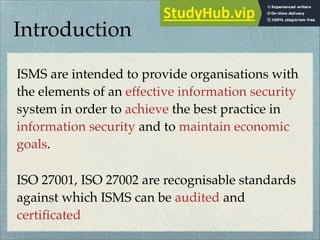 Auditing Information Security Management System Using ISO 27001 2013 | PDF