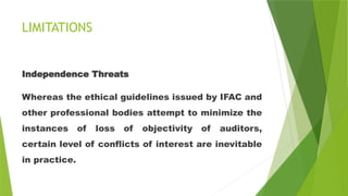 Auditing in General-meaning,objectives,advantages,limitations | PPTX