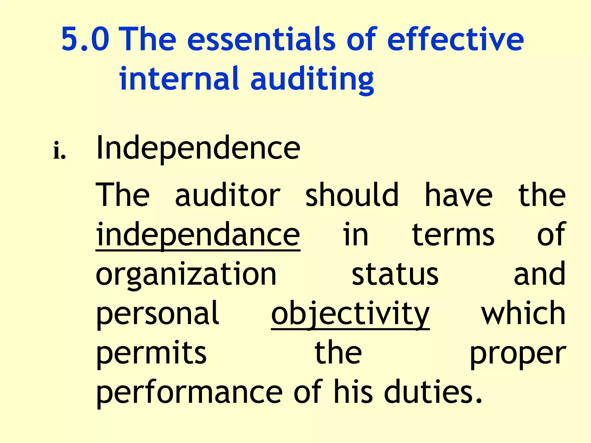 AUDITING_INTERNAL_AUDIT_PRESENTATION.pptx | Business Accounting ...