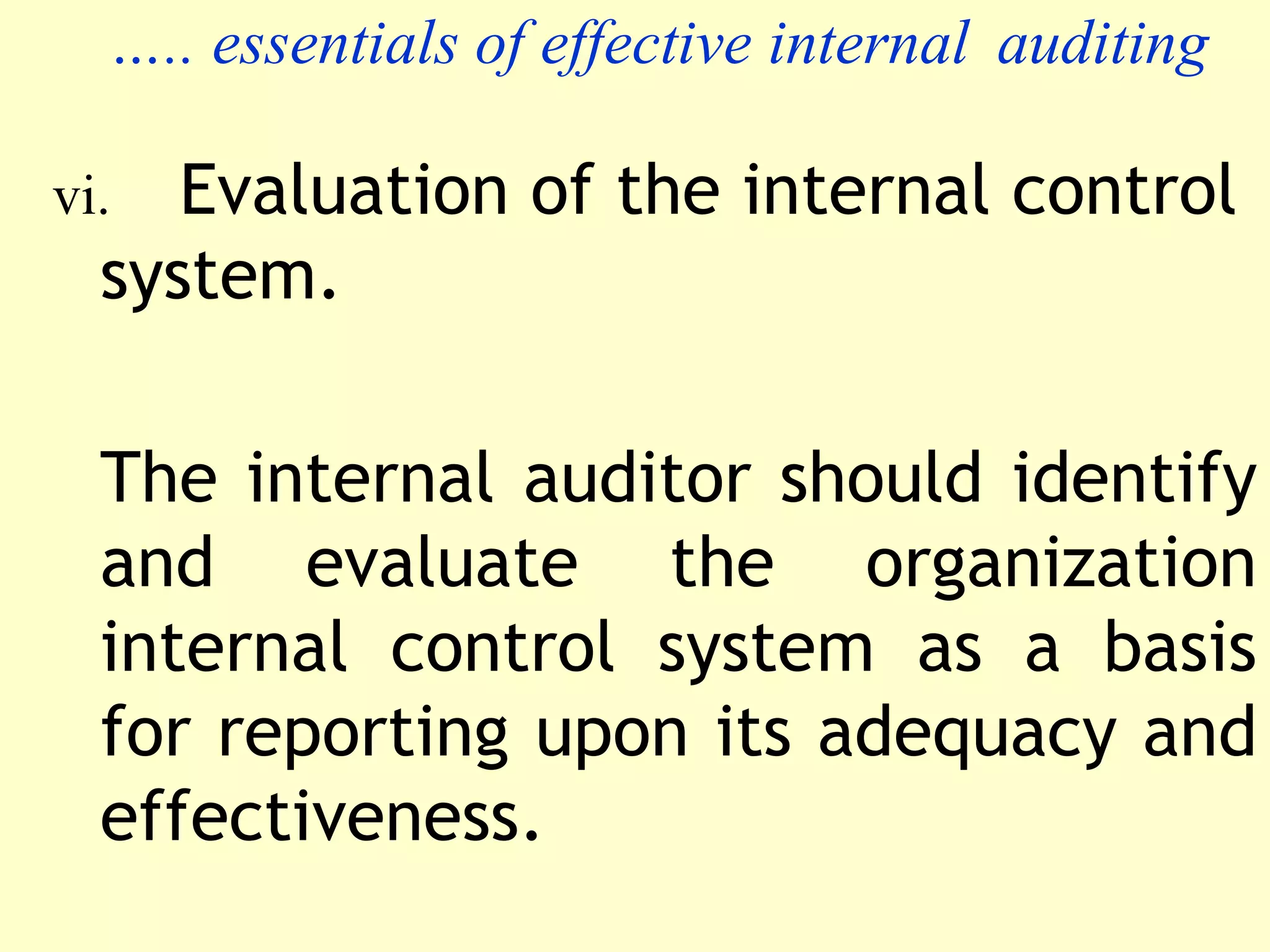 AUDITING_INTERNAL_AUDIT_PRESENTATION.pptx | Business Accounting ...