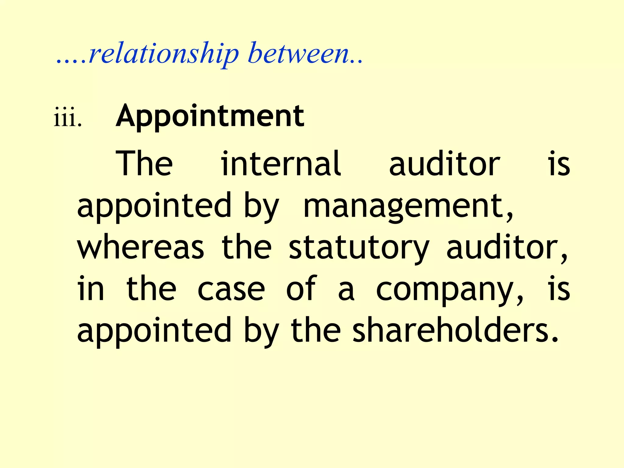 AUDITING_INTERNAL_AUDIT_PRESENTATION.pptx | Business Accounting ...