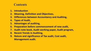 Auditing Introduction Unit 1.pptx | Free Download