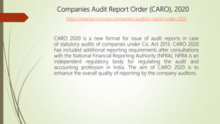 Auditing Reports (India) | PPTX